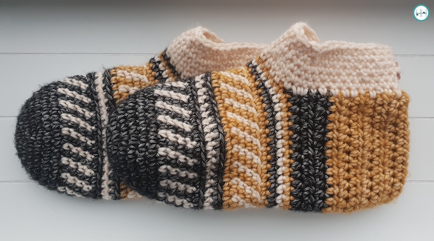 De bezige vingers Sharina #61 – Scandinavian Sloffen – De Haakhelden